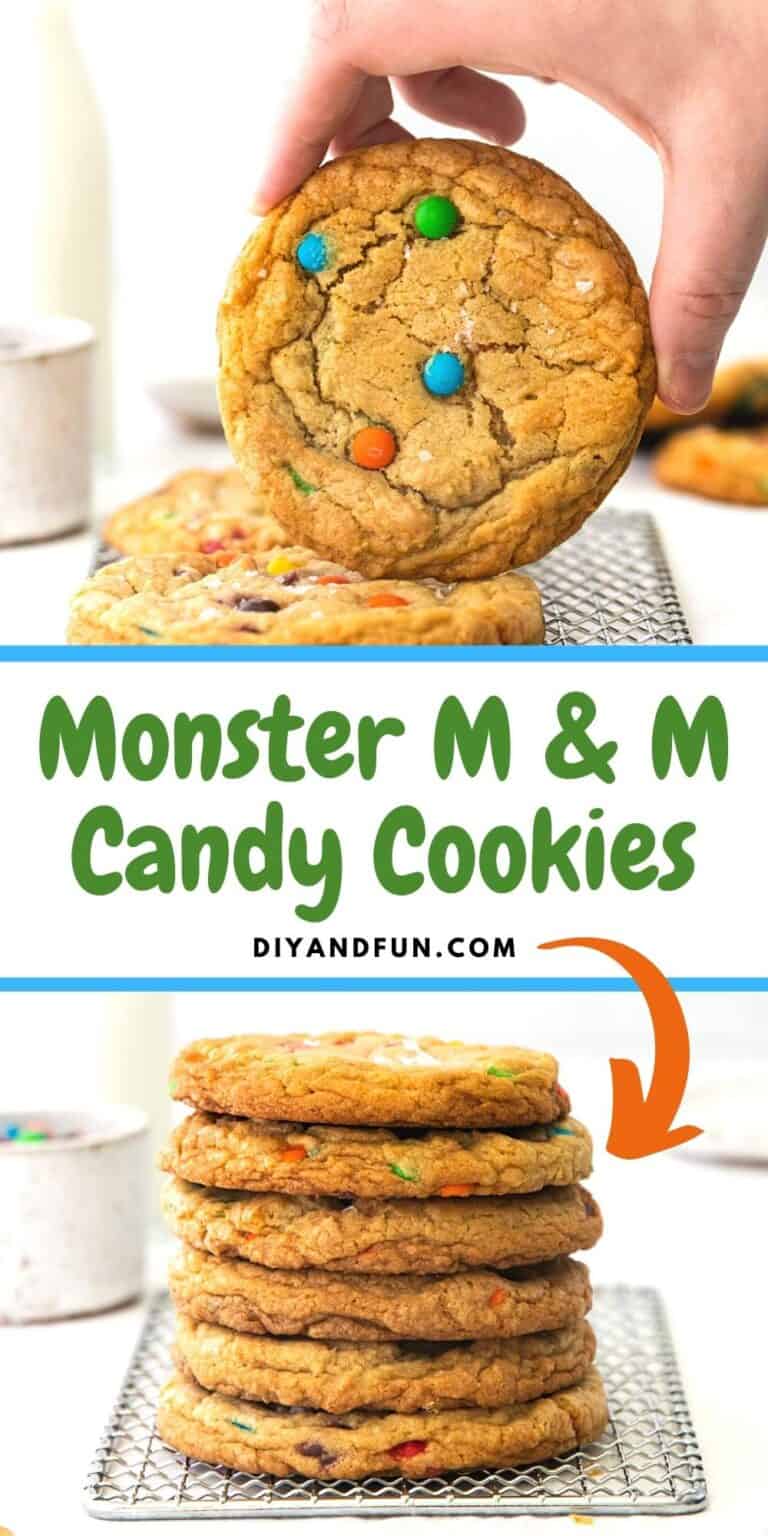Monster M&M Candy Cookies - DIY and Fun