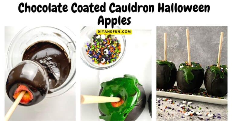 Chocolate Coated Cauldron Halloween Apples - DIY and Fun