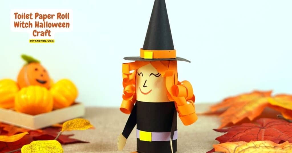Toilet Paper Roll Witch Halloween Craft - DIY and Fun