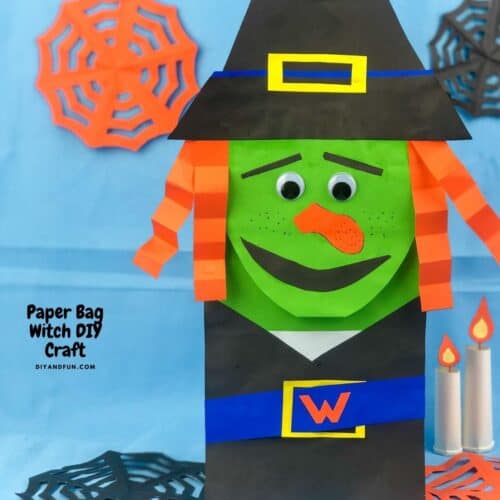 Paper Bag Witch DIY Craft - DIY and Fun