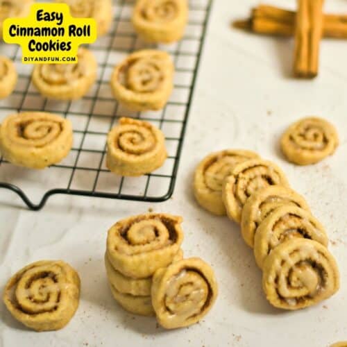 Easy Cinnamon Roll Cookies - DIY and Fun