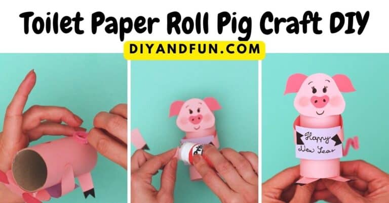 Toilet Paper Roll Pig Craft DIY - DIY and Fun