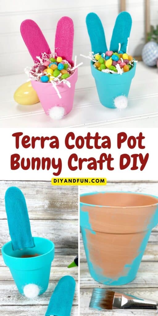 Terra Cotta Pot Bunny Craft DIY - DIY and Fun
