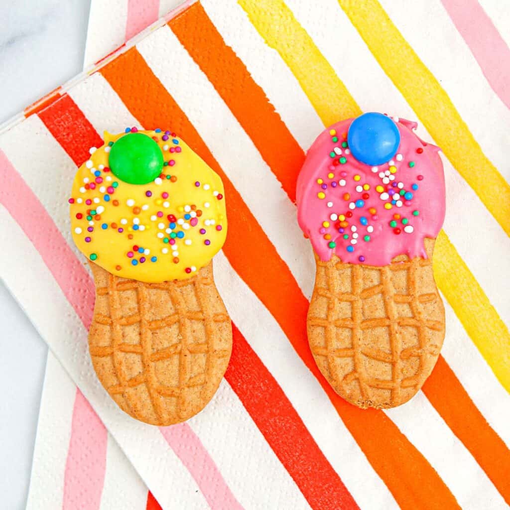 Nutter Butter Ice Cream Sundae Cones - DIY and Fun
