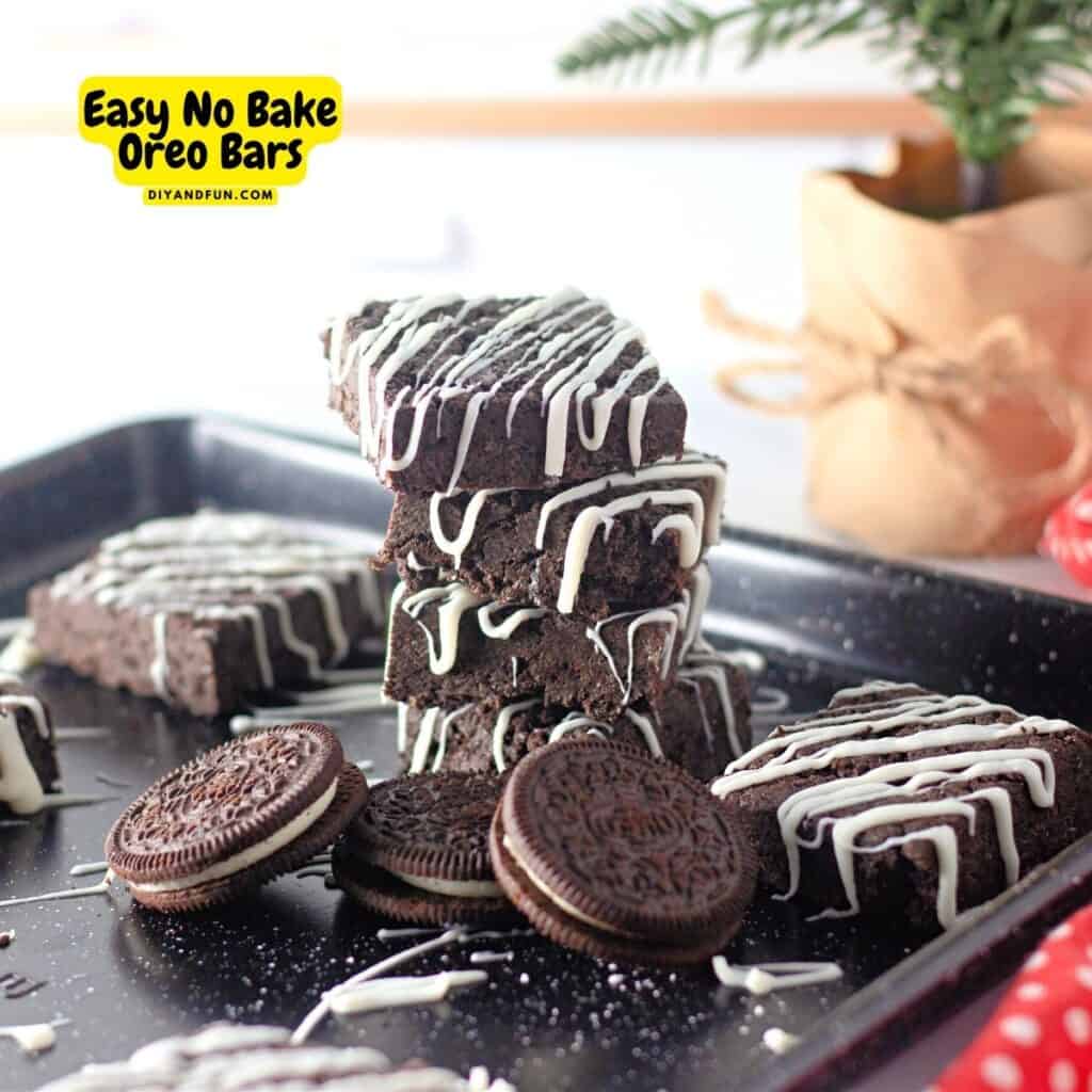 The Best Easy No Bake Oreo Bars - DIY and Fun