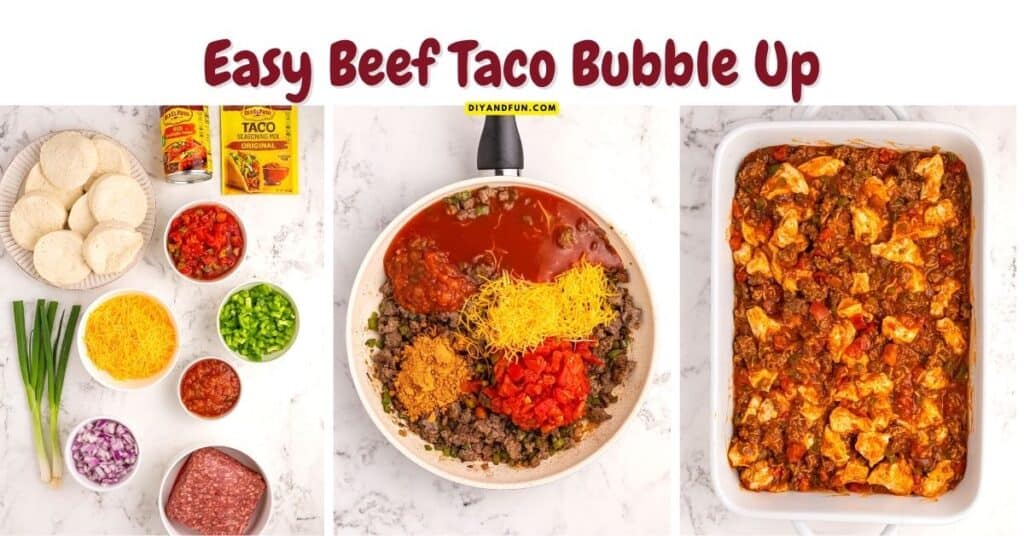 Easy Beef Taco Bubble Up - DIY and Fun