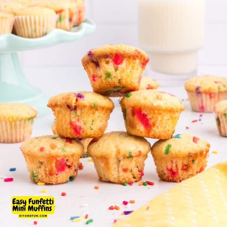 Easy Funfetti Mini Muffins - DIY and Fun