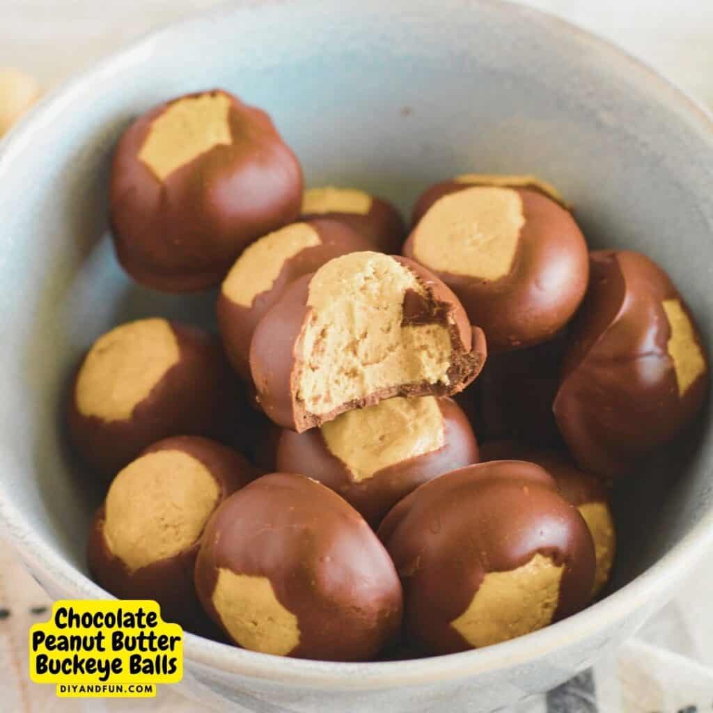 Chocolate Peanut Butter Buckeye Balls - DIY and Fun
